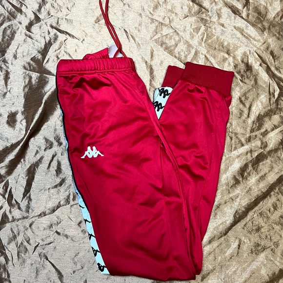 Pants & Jumpsuits | Kappa Authentic 222 Banda Oahe Red Joggers Womans ...